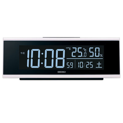 SEIKO Clock Alarm Radio Digital AC Type Color LCD Series C3 White ...