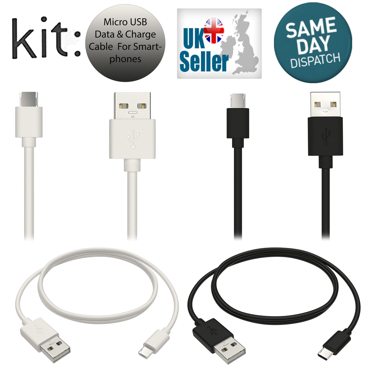 kybate 5ft Micro USB Charging Power Cable Cord for FLIR E5 E5-XT Wi Fi ...