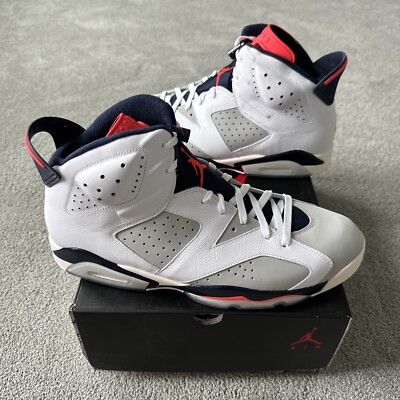 Nike Air Jordan Retro 6 VI Tinker White Infrared 23 Grey Obsidian Size ...