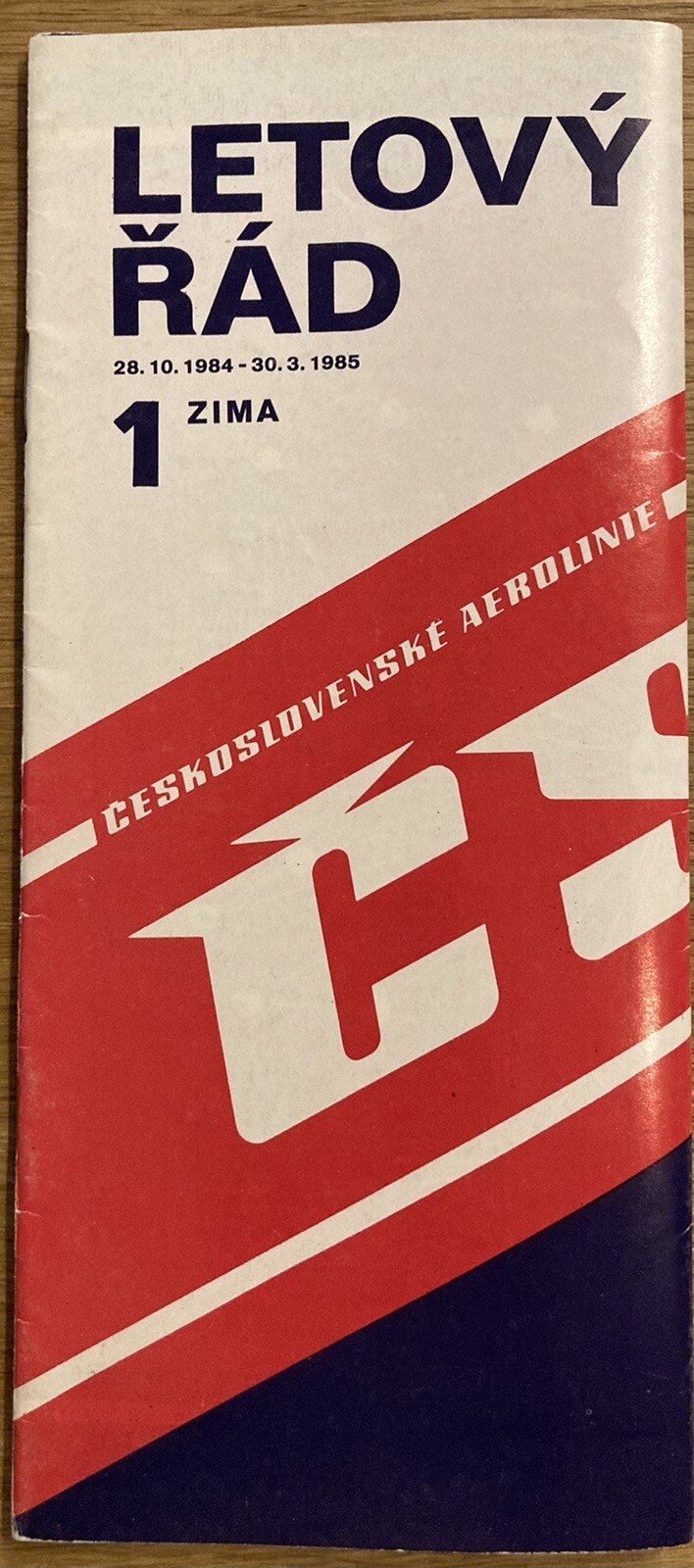 CSA CZECHOSLOVAK AIRLINES WINTER 1984/5 TIMETABLE IL62 TU154 TU134 ...