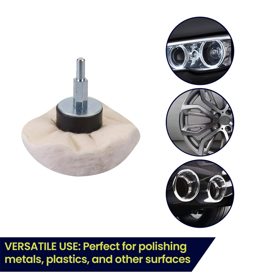 Polishing Kit Dome Buffing Pad Mop Wheel Drill Kit for Car Polisher ...