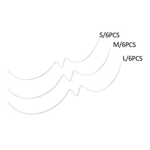 6Pcs W Shaped Bra Underwire Replacement Stainless Steel Repair Bra Wire ...