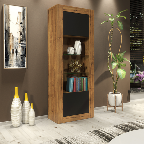 170cm Modern Sideboard I Display Cabinet I TV Stand I Black Matt Doors ...