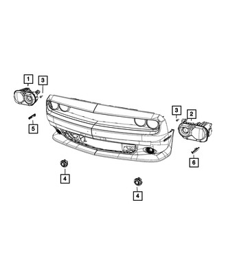 Genuine Mopar Headlamp Right 68378876AB | eBay