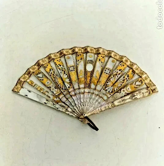 Fine Antique 18th Museum Quality French Mother of Pearl Brisee Hand Fan ...