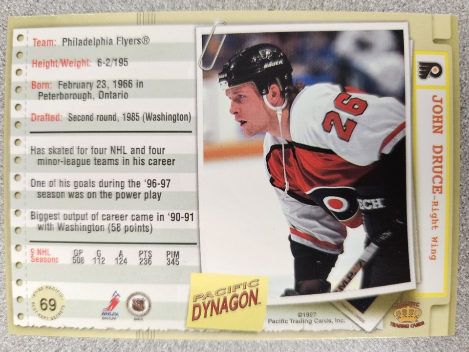 1997-98 (FLYERS) Pacific Dynagon Best Kept Secrets #69 John Druce | eBay