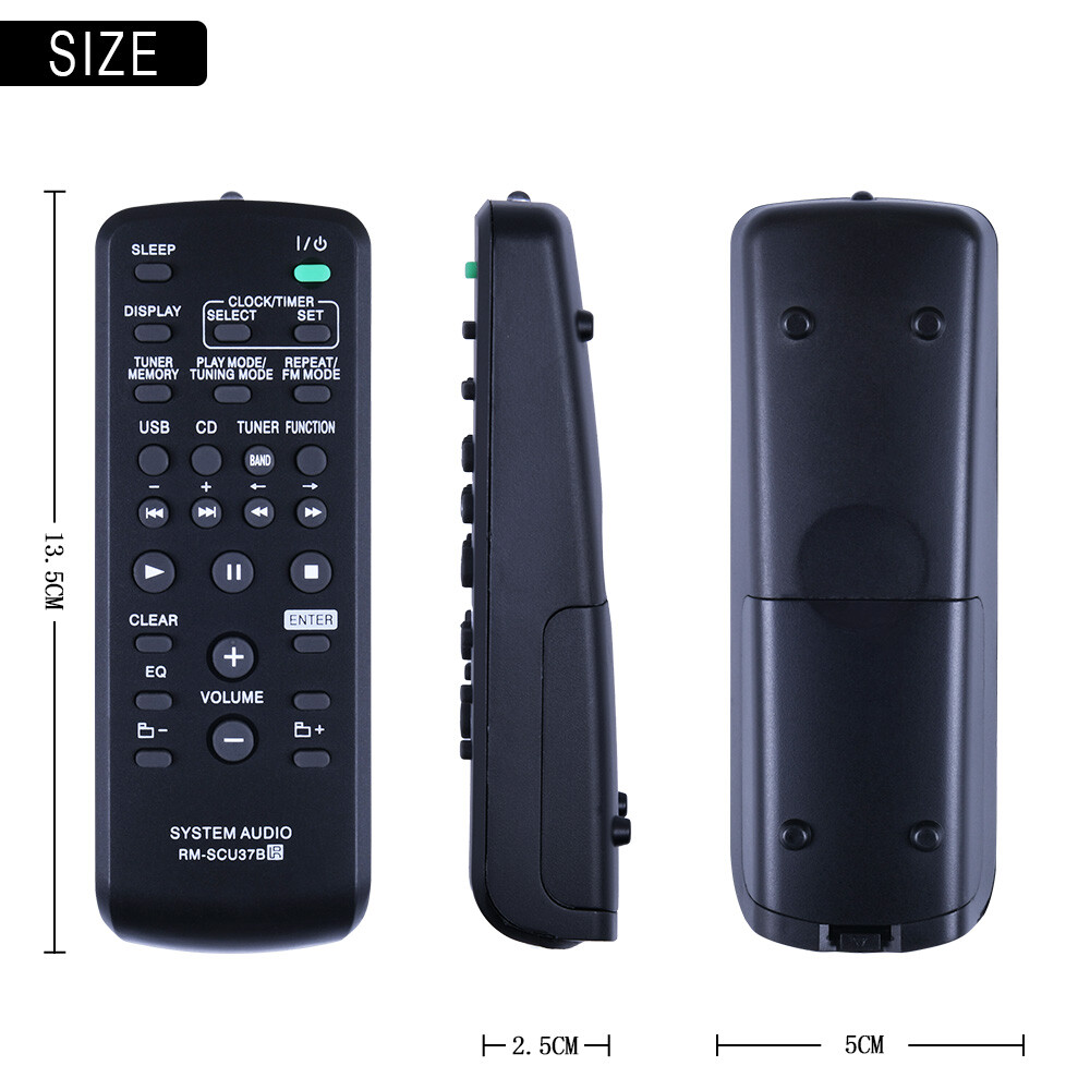 RM-SCU37B Remote Control For Sony Mini HI-FI Component System LBTSH2000 ...
