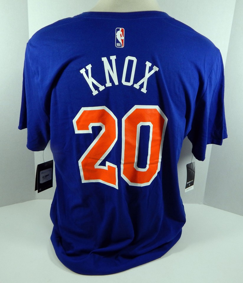 Men's New York Knicks Kevin Knox #20 DriFit Blue T-Shirt L Nike Nike ...