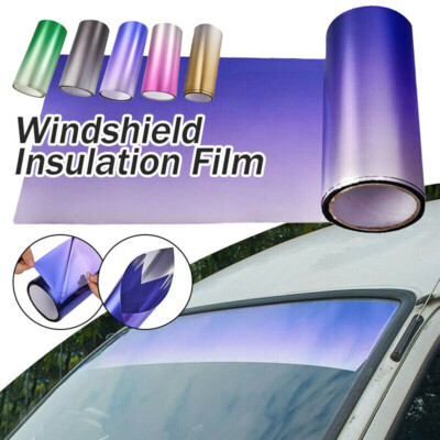 Car Window Sun Visor Strip Tint Film Front Windshield UV Shade DIY ...