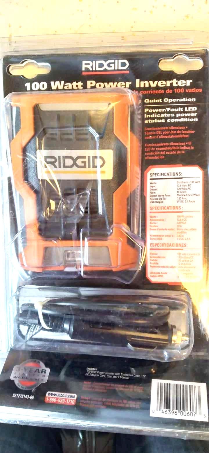 RIDGID RD97100 100W Power Inverter for sale online | eBay