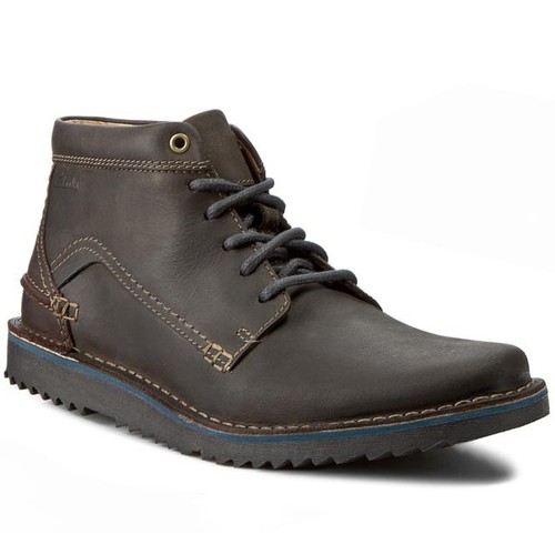 Clarks Mens Remsen Hi Grey Lea Boots Trendy & Stylish UK 8,9,10 G | eBay