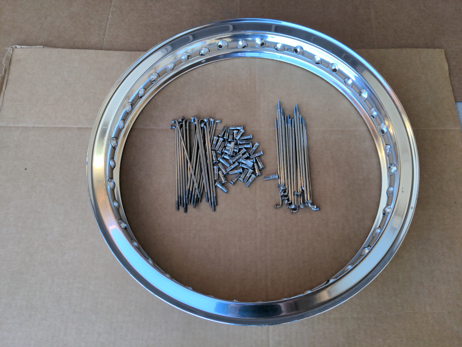 Excel WM3 18" 40 Aluminum Rim & Buchanan Spokes Enfield Interceptor ...