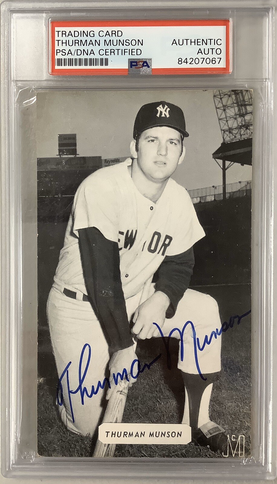 Thurman Munson Autographed Memorabilia | Signed Photo, Jersey ...