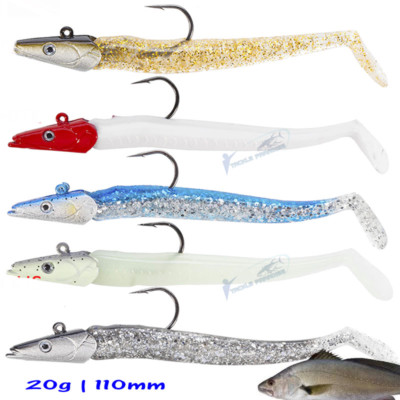 5x Snapper Soft Plastics 4" Fishing Lures Jerk Shad Minnow Gulp King ...