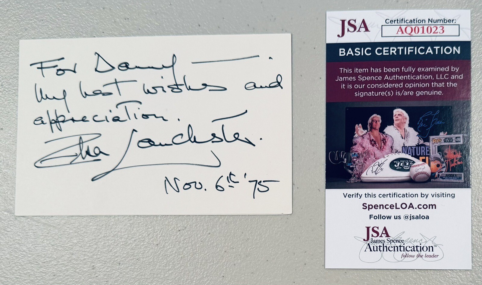 Elsa Lanchester Signed Autographed 4x6 Card JSA Cert Bride Of ...