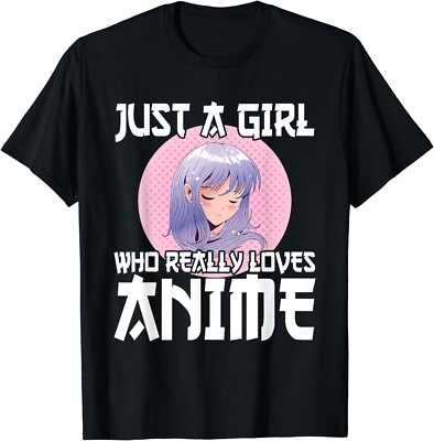 Anime Girl Merch Otaku Gift Just A Girl Who Loves Anime Gift Unisex T ...