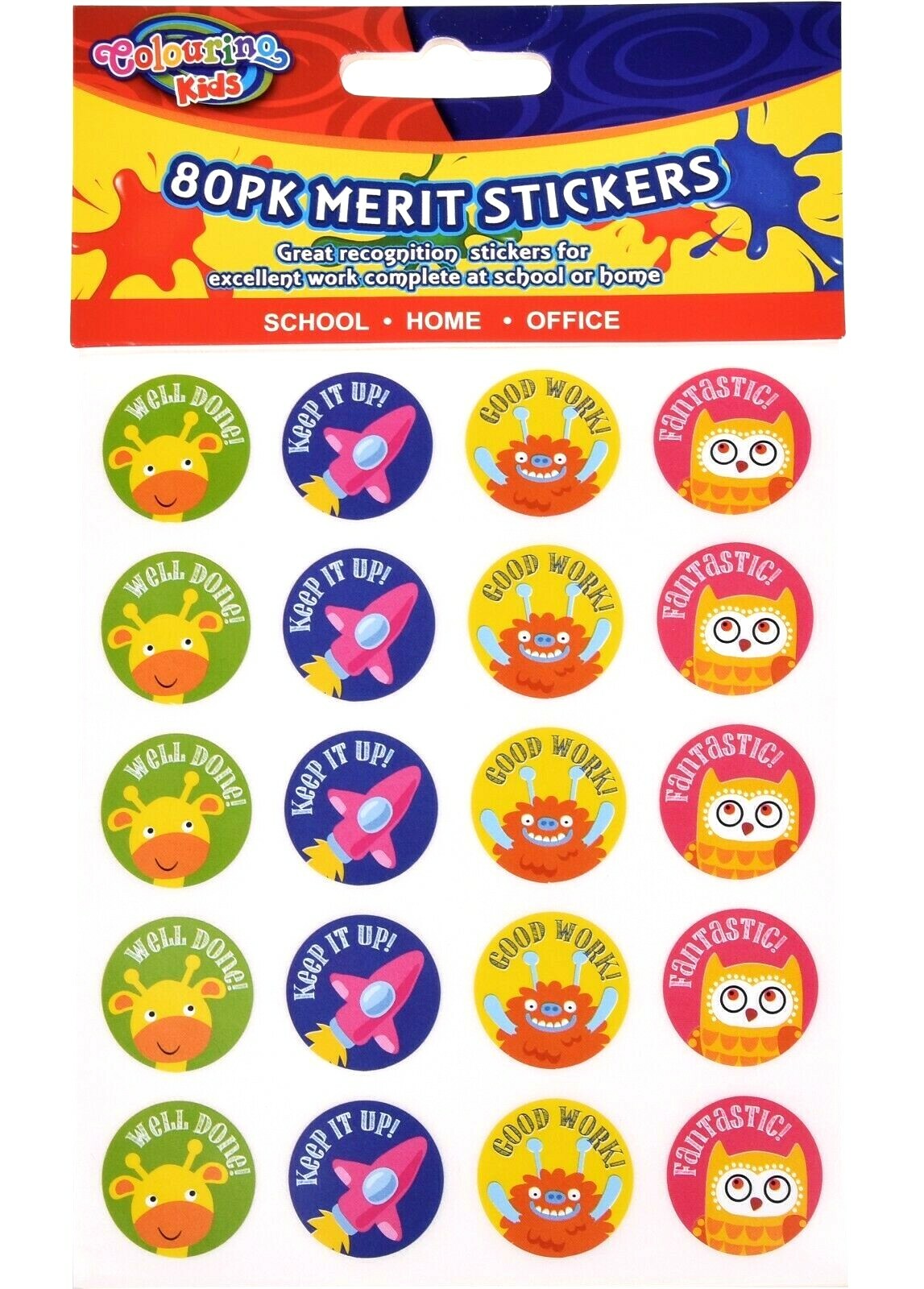 160 Pcs Children’s Kids Merit Reward Stickers Home School Teacher ...