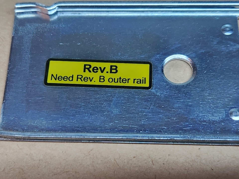 Supermicro 2U 3U Inner Rails Rev B for CSE-216 825 826 827 829 836 837 ...