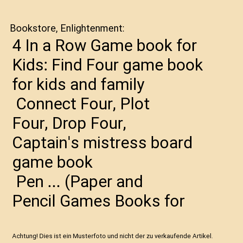 4 In a Row Game book for Kids: Find Four game book for kids and family ...