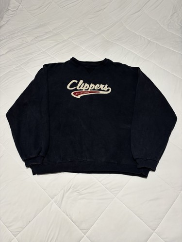 Vintage Big Cotton Los Angeles Clippers Cursive Logo Crewneck ...