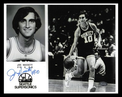 Joe Hassett Autographed Signed 8x10 Photo Seattle Supersonics MCS Holo ...
