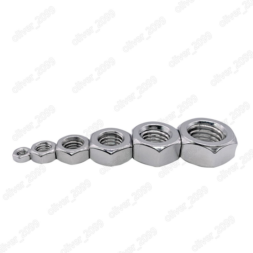 316 Stainless Steel DIN934 Hexagon Nuts Hex Nuts M3 M4 M5 M6 M8 M10 M12 ...