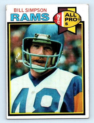 1979 Topps Bill Simpson Los Angeles Rams #312 | eBay