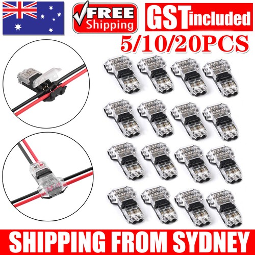 5/20PCS 12V Wire Cable Snap In Connector Terminal Connections Joiners ...