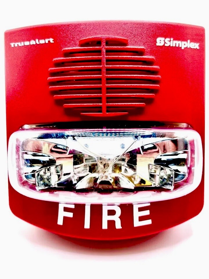 Simplex 4906-9127 Red Wall Horn Strobe Same Day Free Shipping. New | eBay