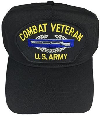 COMBAT VETERAN US ARMY W/ COMBAT INFANTRY BADGE CIB HAT CAP | eBay