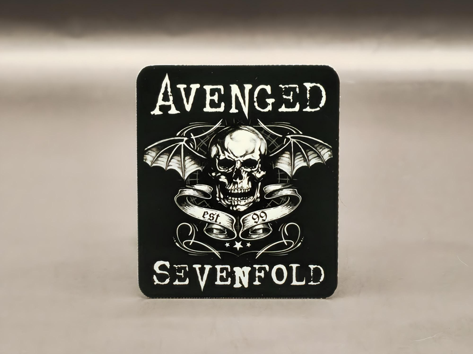 Heavy Metal Stickers Deathbat Skull Vinyl Decals Art Rock Band Avenged ...