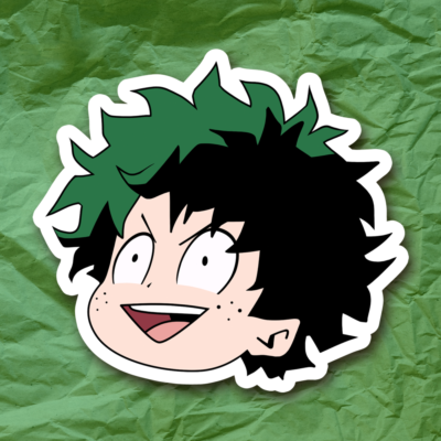 Kid Deku My Hero Academia Sticker Decal All Might Froppy Anime Meme | eBay
