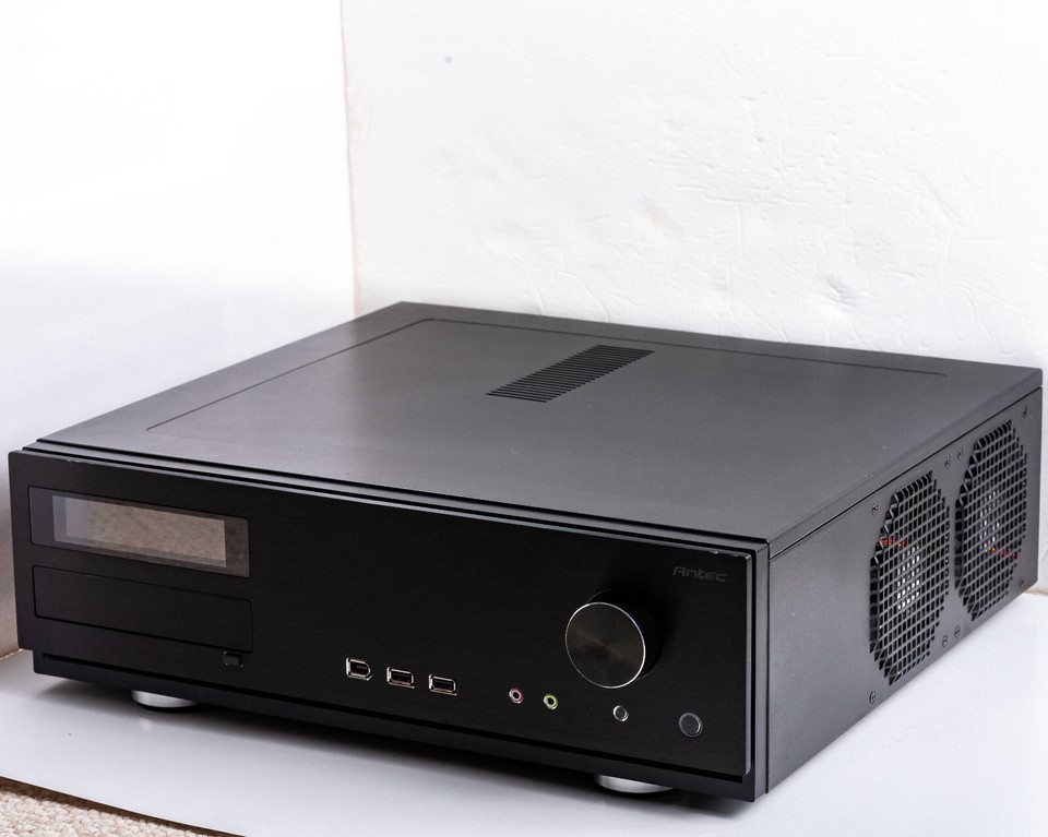 Antec Fusion Remote Media Center HTPC Case Black Aluminum Steel ...