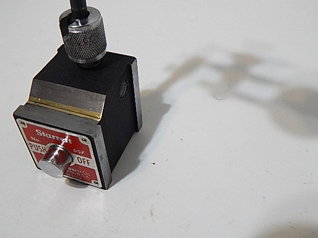 STARRETT 657 MAGNETIC BASE WITH SWIVEL POST & 196 INDICATOR | eBay