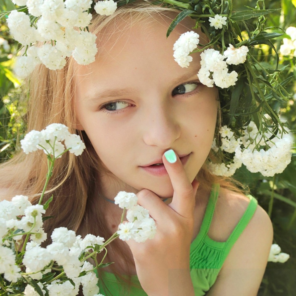 120 Pcs Children's Nail Art Fake Kids Artificial Girls Press on Nails ...