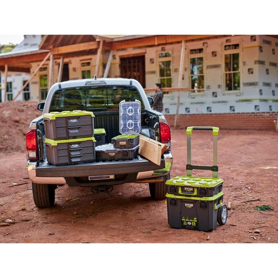 RYOBI LINK 10-Compartment Modular Small Parts Organizer Tool Box (2 ...