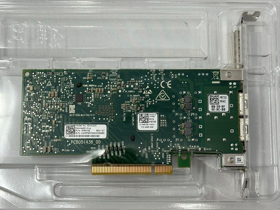 🔥🔥🔥 MRT0D DELL MELLANOX CX4121C CONNECTX-4LX 25GB DUAL PORT ADAPTER ...