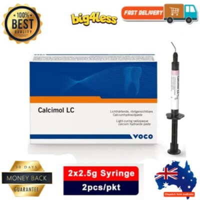 Calcimol LC Calcium Hydroxide (2 x 2.5g Syringe) Voco #2pcs/pkt. | eBay