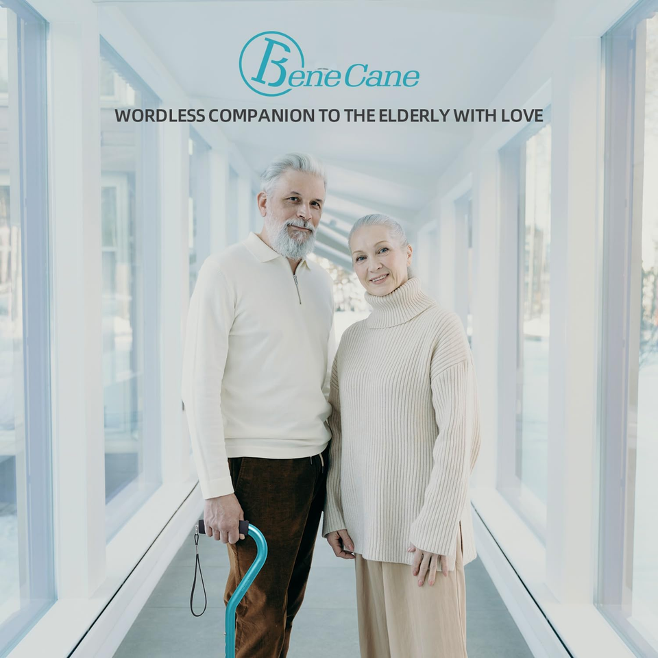Benecane Walking Cane for Men & Women Adjustable Cane with Offset Soft ...