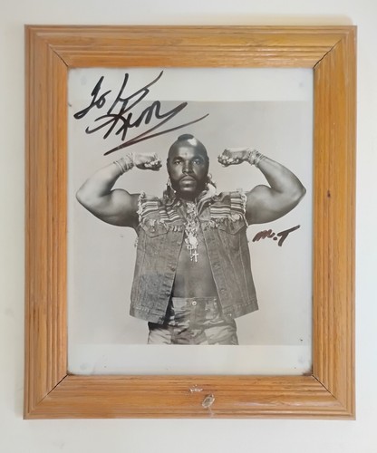 Rare SIGNED/FRAMED MR.T Vintage 8x10 Glossy Photo AUTOGRAPH Hollywood ...