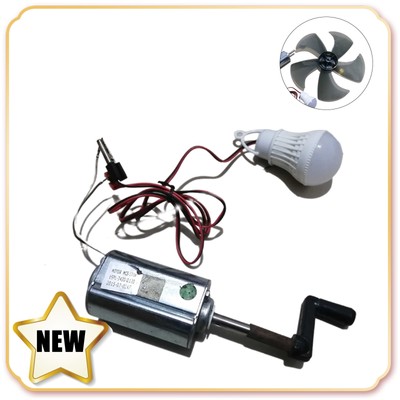 12V DIY Breeze Wind Turbine/hand Crank Model Permanent Magnet Generator ...