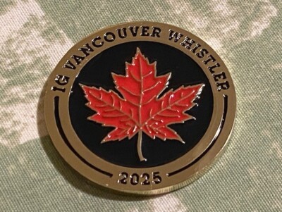 2025 Vancouver Whistler Invictus Games Team Canada Challenge Coin Token ...