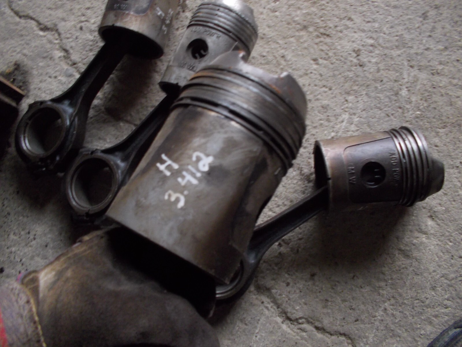 Farmall IH H SH Tractor engine motor block + M&W More Power Pistons | eBay