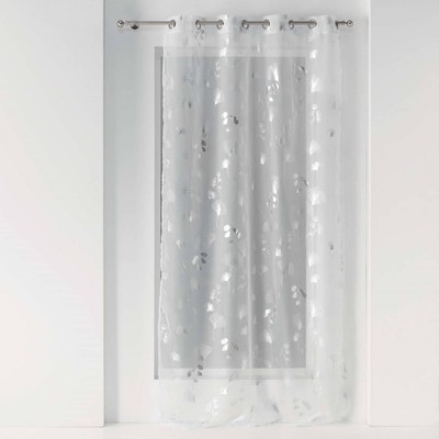 Gardine mit Glitzer BLOOMY, 140 x 240 cm, weiß | eBay