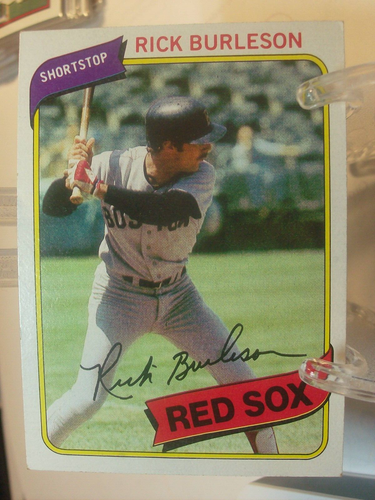 1980 Topps Baseball Card #645 - Rick Burleson - Boston Red Sox (95742 ...