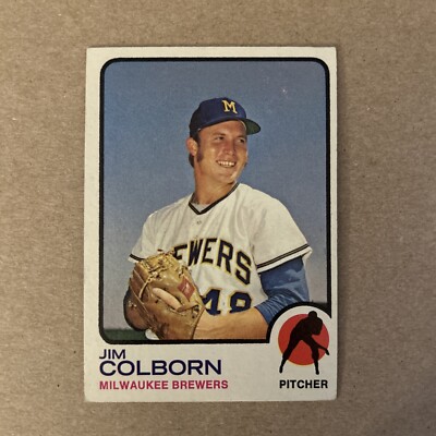 1973 Topps Baseball Jim Colborn Milwaukee Brewers Card #408 | eBay