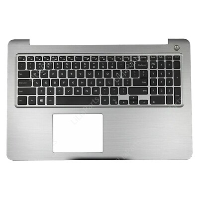 for Dell Inspiron 15 P66F P66F001 P66F002 Top Case Palmrest Keyboard US ...
