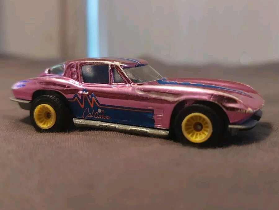 1979 Hot Wheels Real Riders 1963 Corvette Split Window Pink Chrome Cal ...