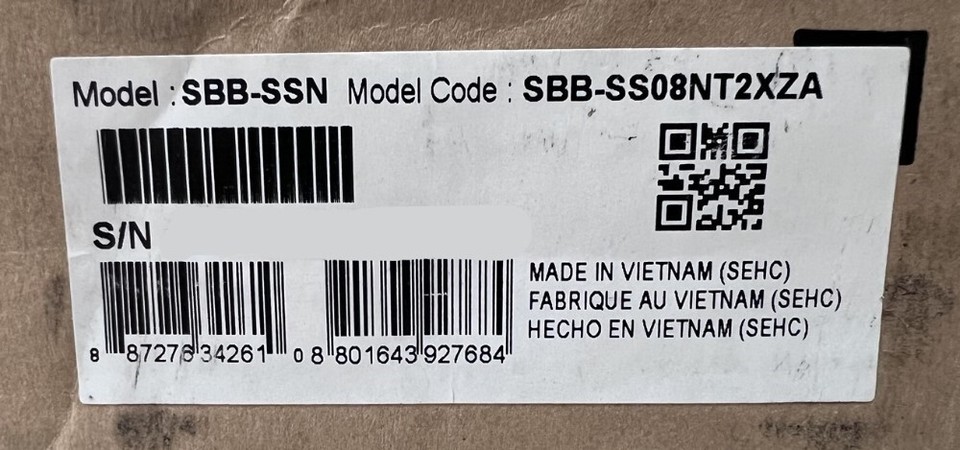 Samsung Signage Player Box SBB-SSN 14VDC SBB-SS08NT2XZA 887276342610| eBay