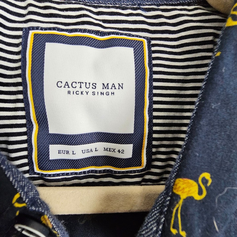 Cactus Man Ricky Singh Shirt Cactus Man Ricky Singh Button Down Shirt L ...